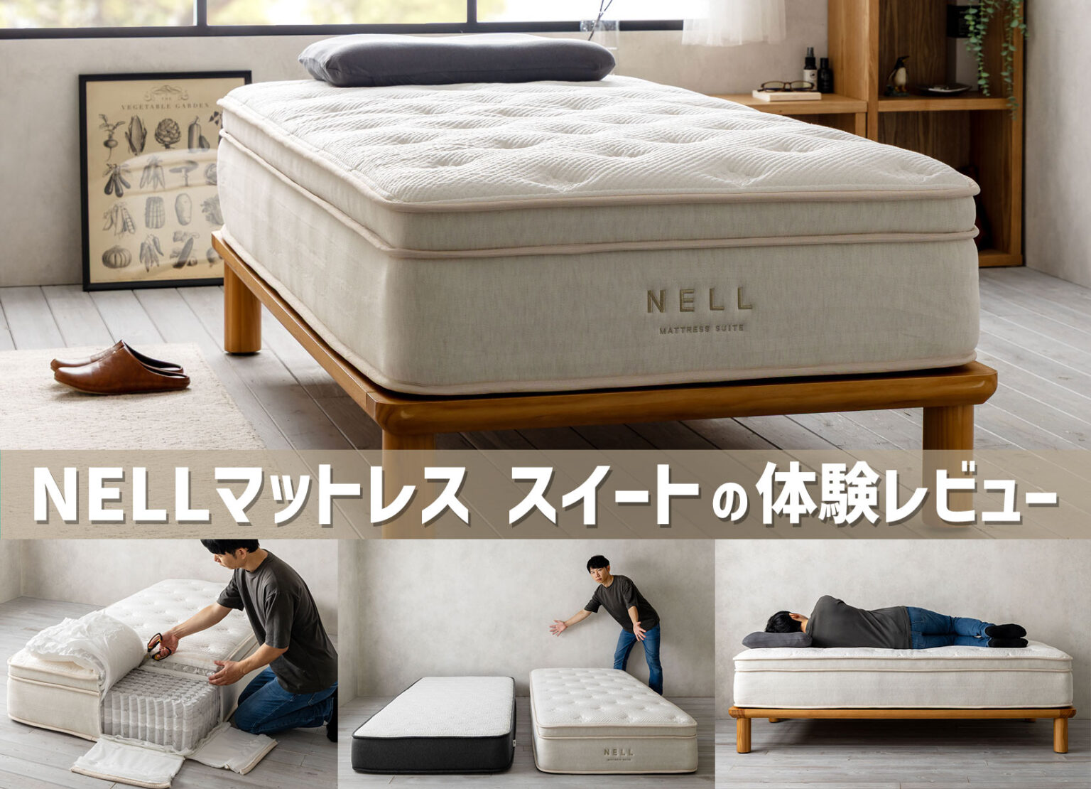【体験レビュー】NELLマットレス スイートの寝心地と特徴を徹底解説 | 椚大輔のベッド選び